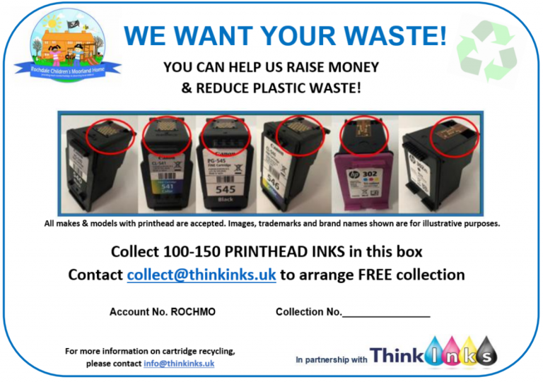 Ink Cartridge Recycling – Rochdale Children's Moorland Home